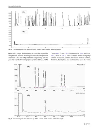 Determination of pesticide and phthalate residues in tea by QuEChERS method and their fate in ...