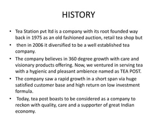 Tea post | PPTX