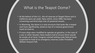 Teapot dome scandal | PPTX