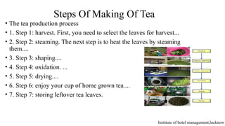 TEA of India / Types of Teas availabe in India | PPT
