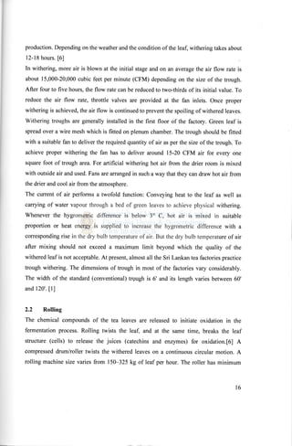 Tea processing. steps in tea processing . | PDF