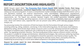 Tea Processing Plant Project Report.pptx | Business Accounting ...