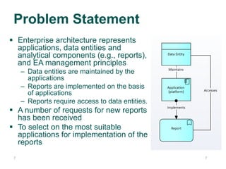 A Mathematical Model for Evaluation of Data Analytics Implementation Alternatives | PPT