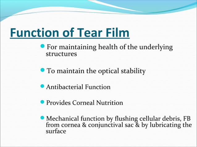 Tear film | PPT
