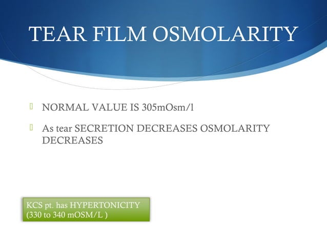 dynamics of tear film | PPT | Eye and Vision Conditions | Diseases and ...