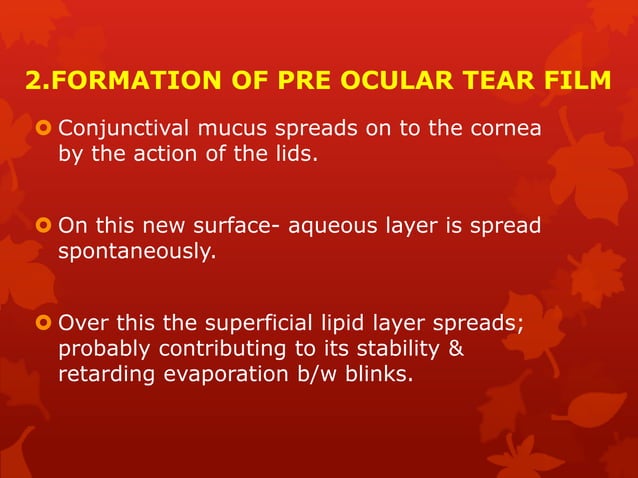 Tear film and dynamics | PPTX