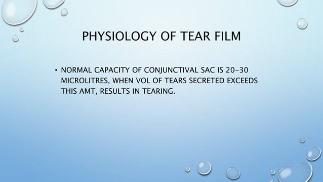 Tear film dynamics | PPTX | Eye and Vision Conditions | Diseases and ...