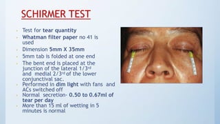 TEAR FILM PHYSIOLOGY Presentation ophthal | PPTX