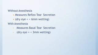 TEAR FILM PHYSIOLOGY Presentation ophthal | PPTX