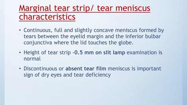 TEAR FILM PHYSIOLOGY Presentation ophthal | PPTX | Eye and Vision ...