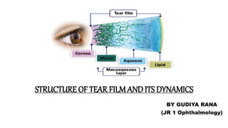 TEAR FILM STRUCTURE AND ITS DYNAMICS BY DR. GUDIYA RANA (1).pptx