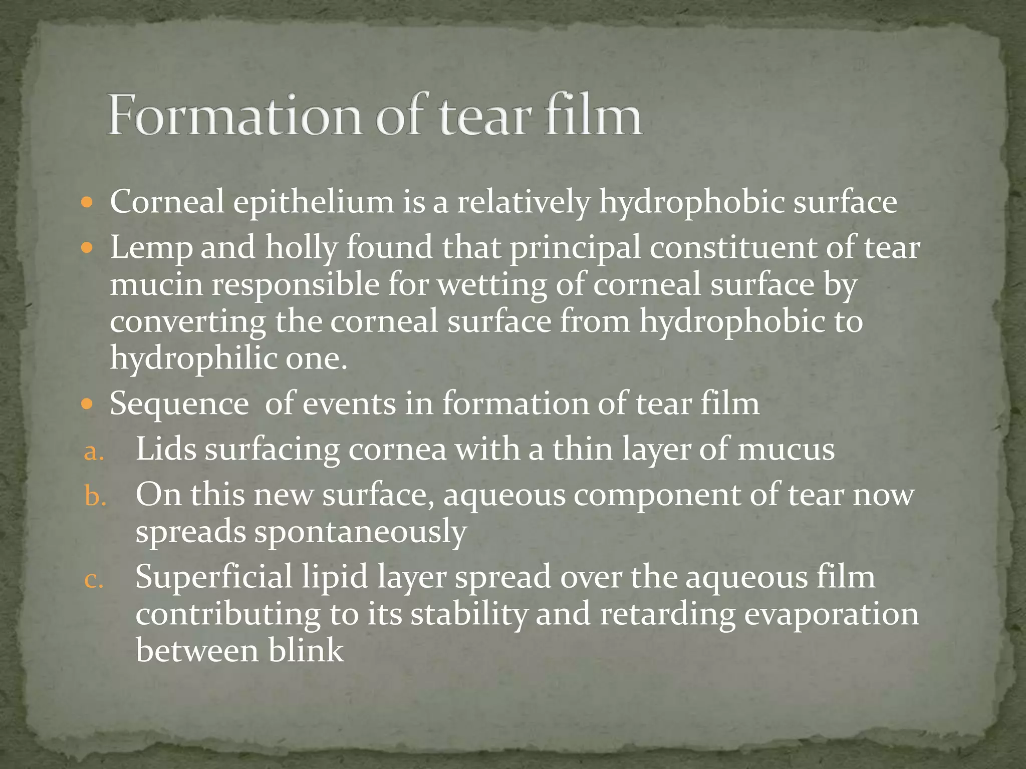 Tear film test | PPTX