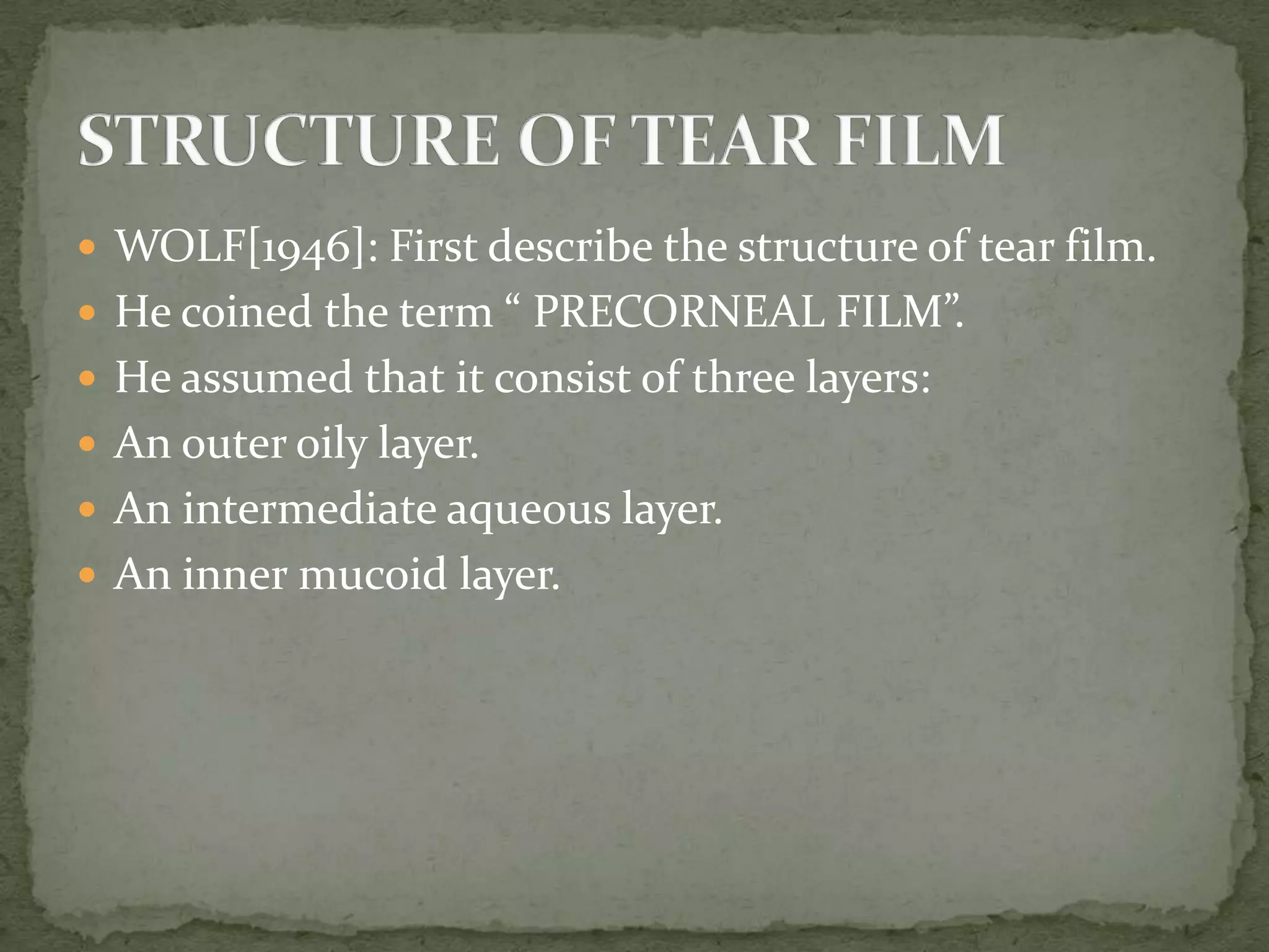 Tear film test | PPTX