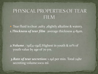 Tear film test | PPTX