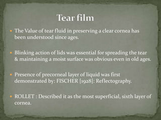 Tear film test | PPTX