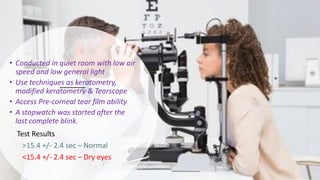 Tear function tests | PDF