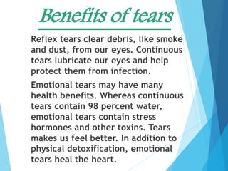 Tears By Dr. Rinaz Rahman (MBBS, MPH) | PPTX