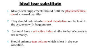 Tear substitutes-ISHA...pdf(biochemistry pharmacology) | PDF
