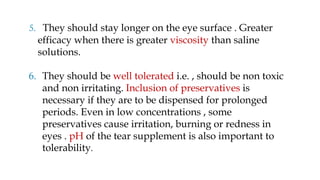 Tear substitutes-ISHA...pdf(biochemistry pharmacology) | PDF