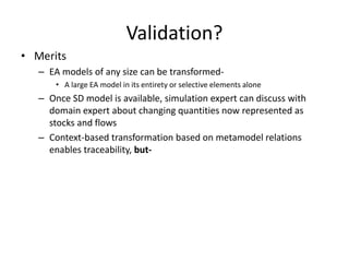 Toward Structured Simulation of Enterprise Models | PPTX | Computing | Technology & Computing