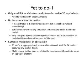 Toward Structured Simulation of Enterprise Models | PPTX | Computing | Technology & Computing