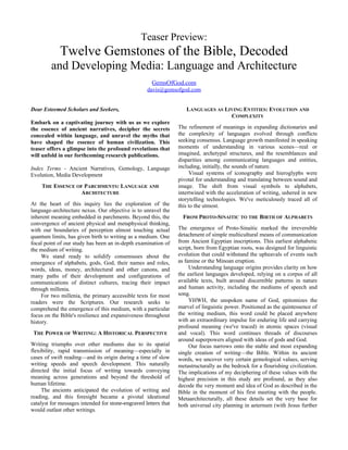 Teaser Preview: 'Twelve Gemstones of the Bible, Decoded,' and ...