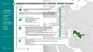 Uzbekistan Pharmaceutical Country Report 9M 2019 | PDF