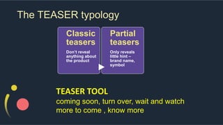 Integrated Marketing Communications - Teaser Ad campaign | PPT