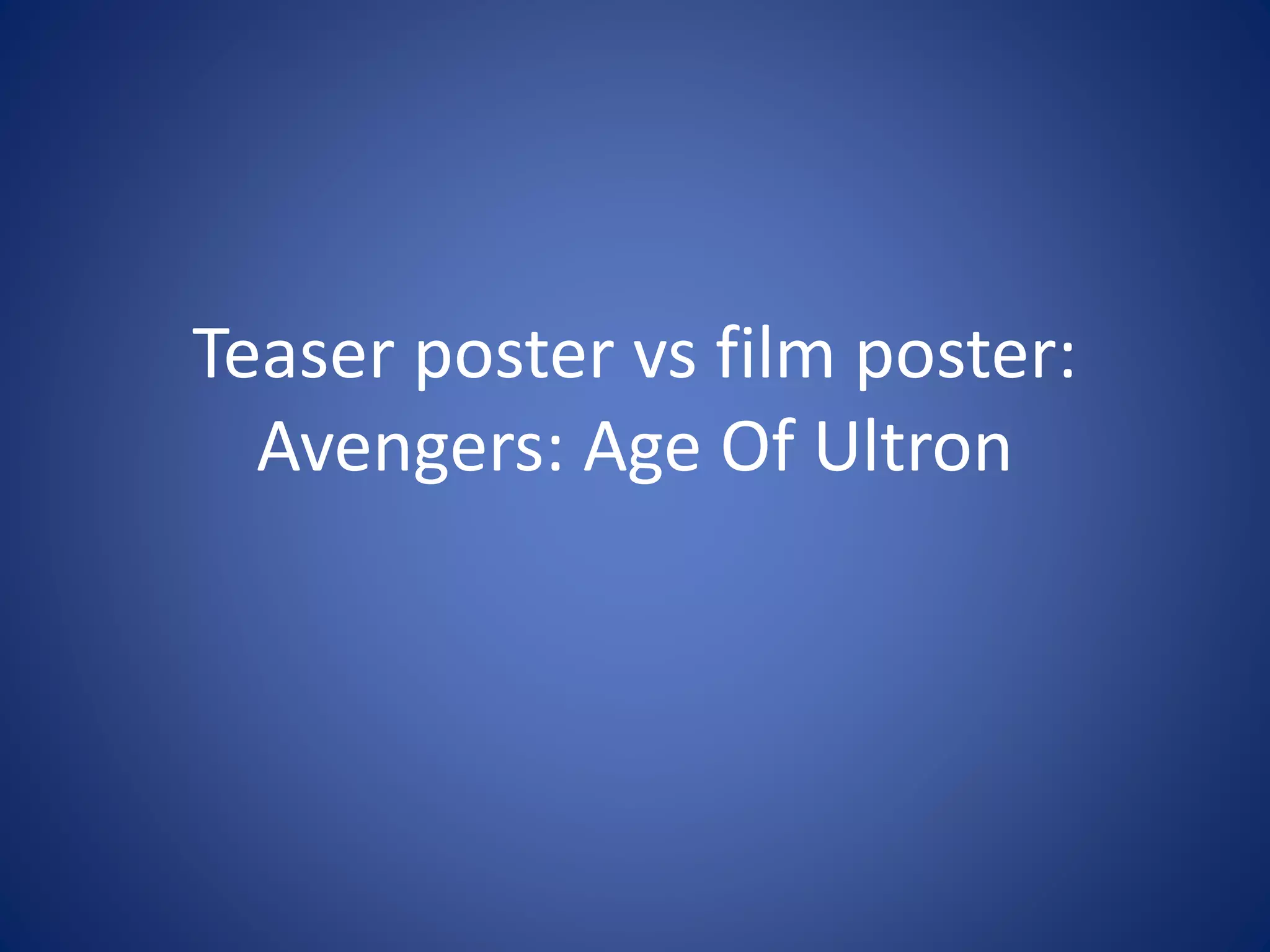 Teaser poster vs film poster | PPT