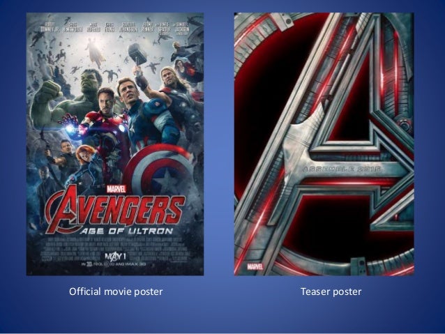 Teaser poster vs film poster