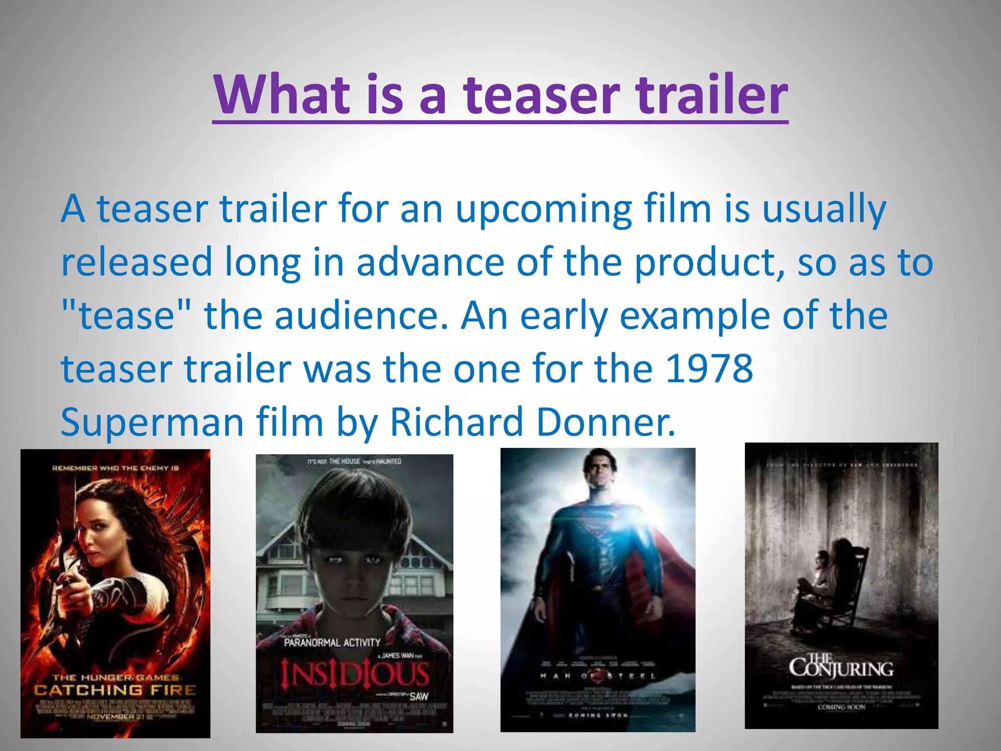 teaser trailer introduction | PPT