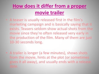 teaser trailer introduction | PPTX
