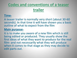 teaser trailer introduction | PPTX
