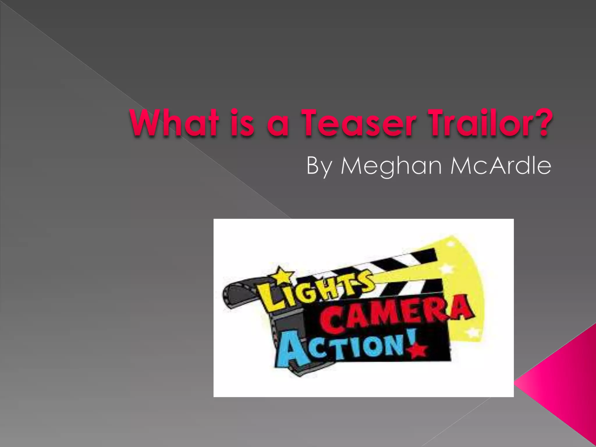 Teaser trailer power point | PPTX