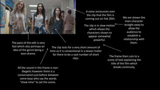 Teaser trailer textual analysis | PPT