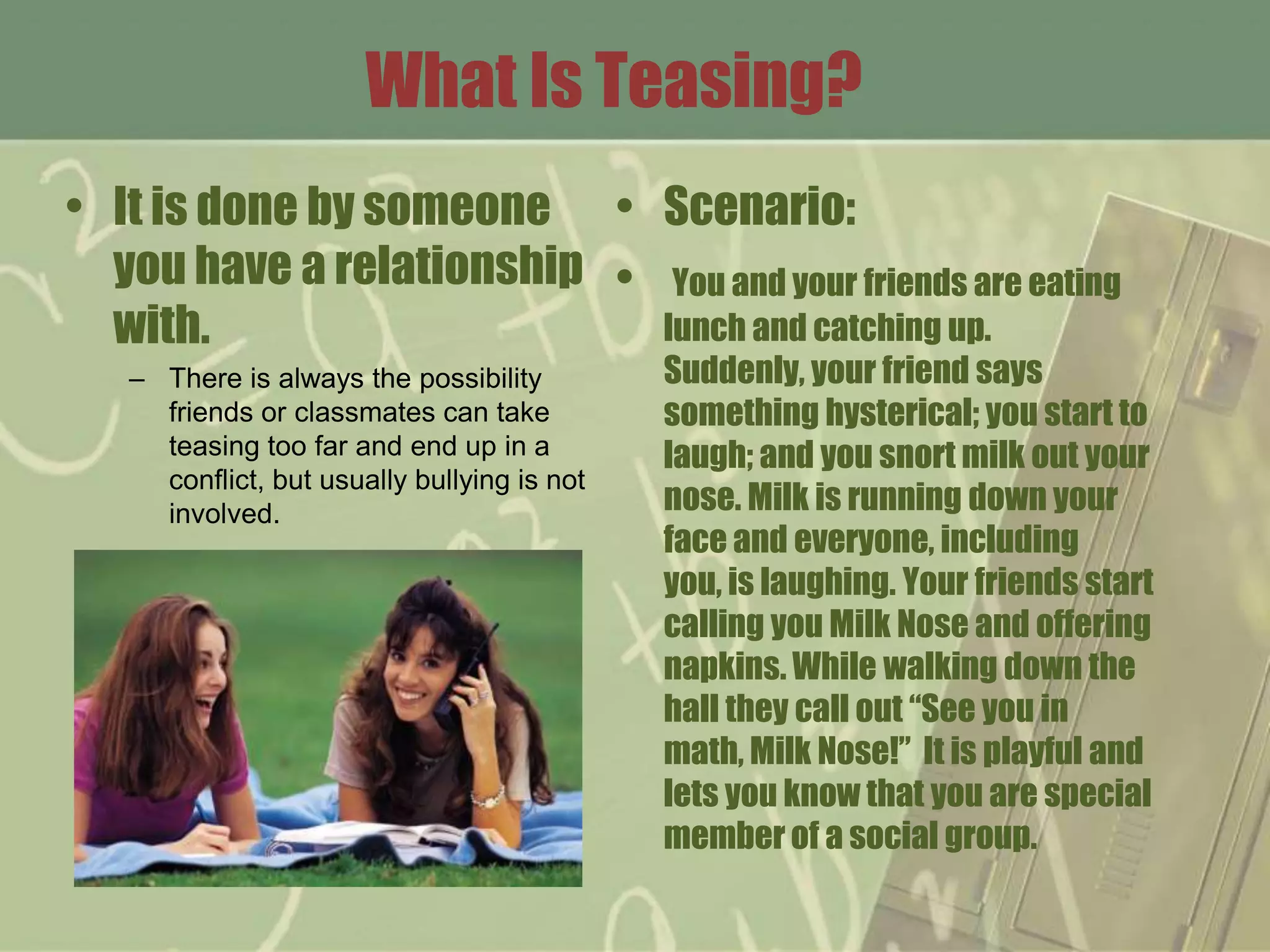 Teasing vs bullying | PPTX
