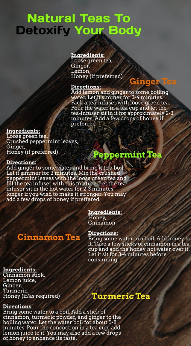 Natural and homemade teas to detoxify your body | PDF | Herbs and ...