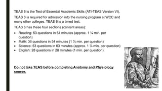 Conquering the TEAS Part 1: Overview | PPTX | Standardized Testing ...