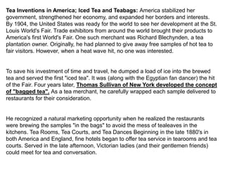 Tea - A Training Manual by Hemant Sharma | PPT