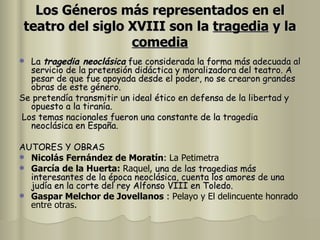 Teatro del siglo XVIII | PPT