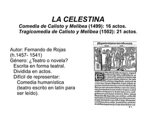 Teatro medieval. celestina | ODP