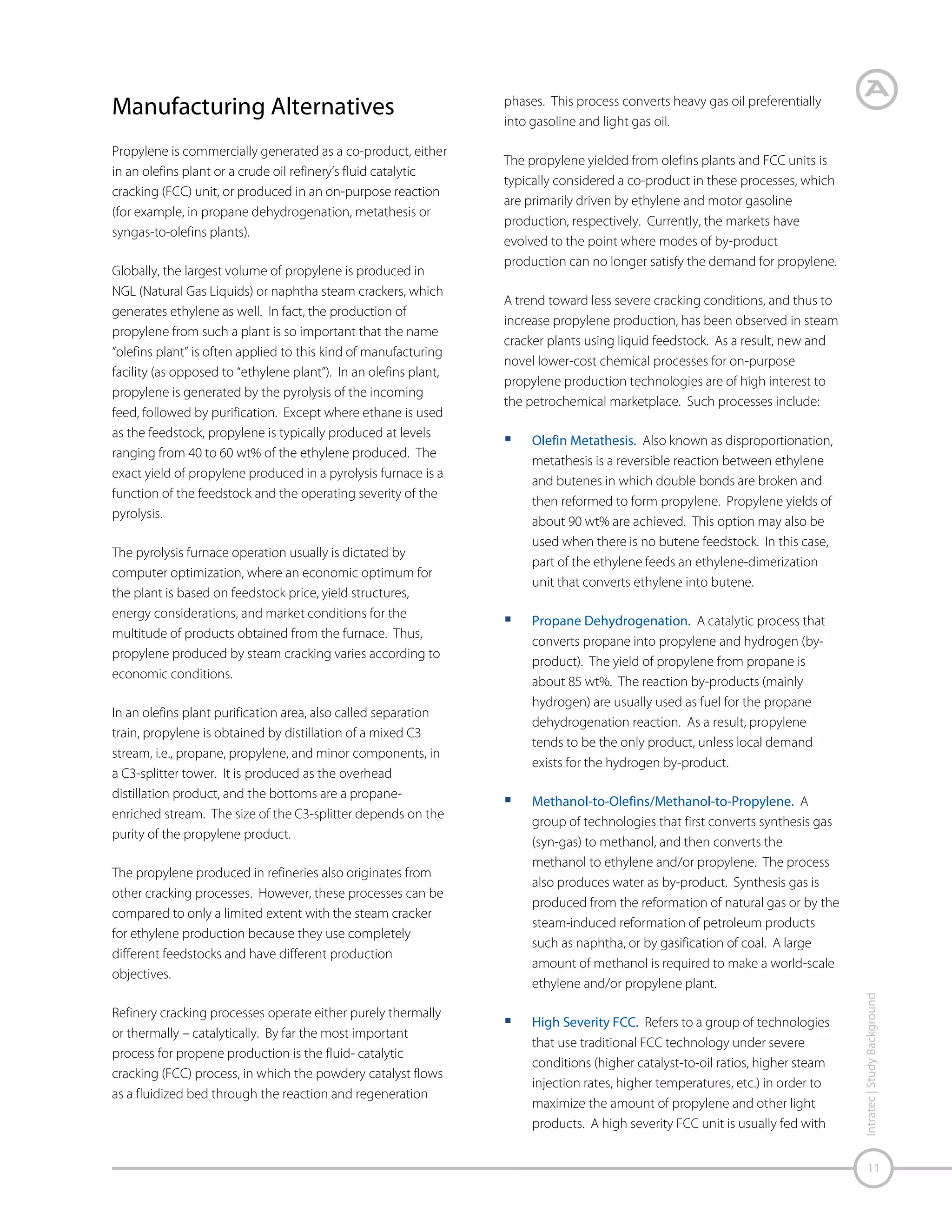 Technology Economics: Propylene via Propane Dehydrogenation, Part 3 | PDF