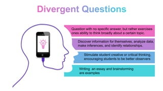 Convergent and Divergent Questioning Strategies | PPTX