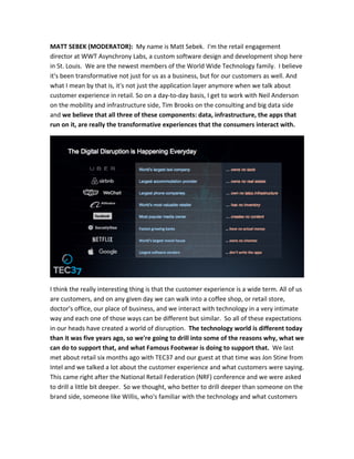 World Wide Technology (WWT) TEC37 Webinar: Customer Experience ...