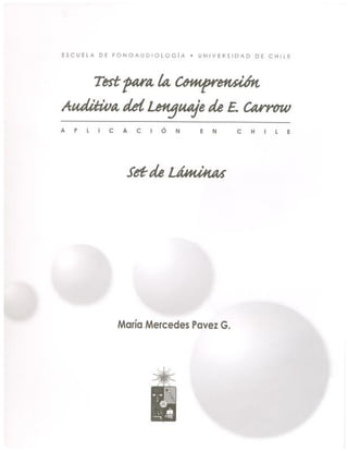Tecal (laminas).Láminas para la aplicación del test para la evaluación ...