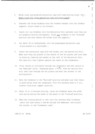 Tecator soxtec-vetbepaling-manual | PDF