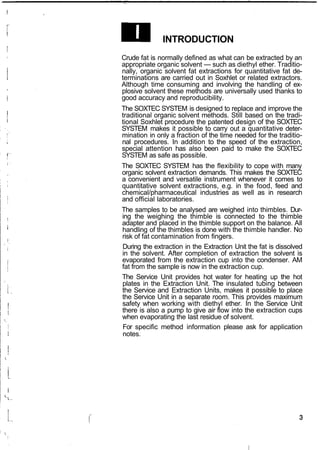 Tecator soxtec-vetbepaling-manual | PDF