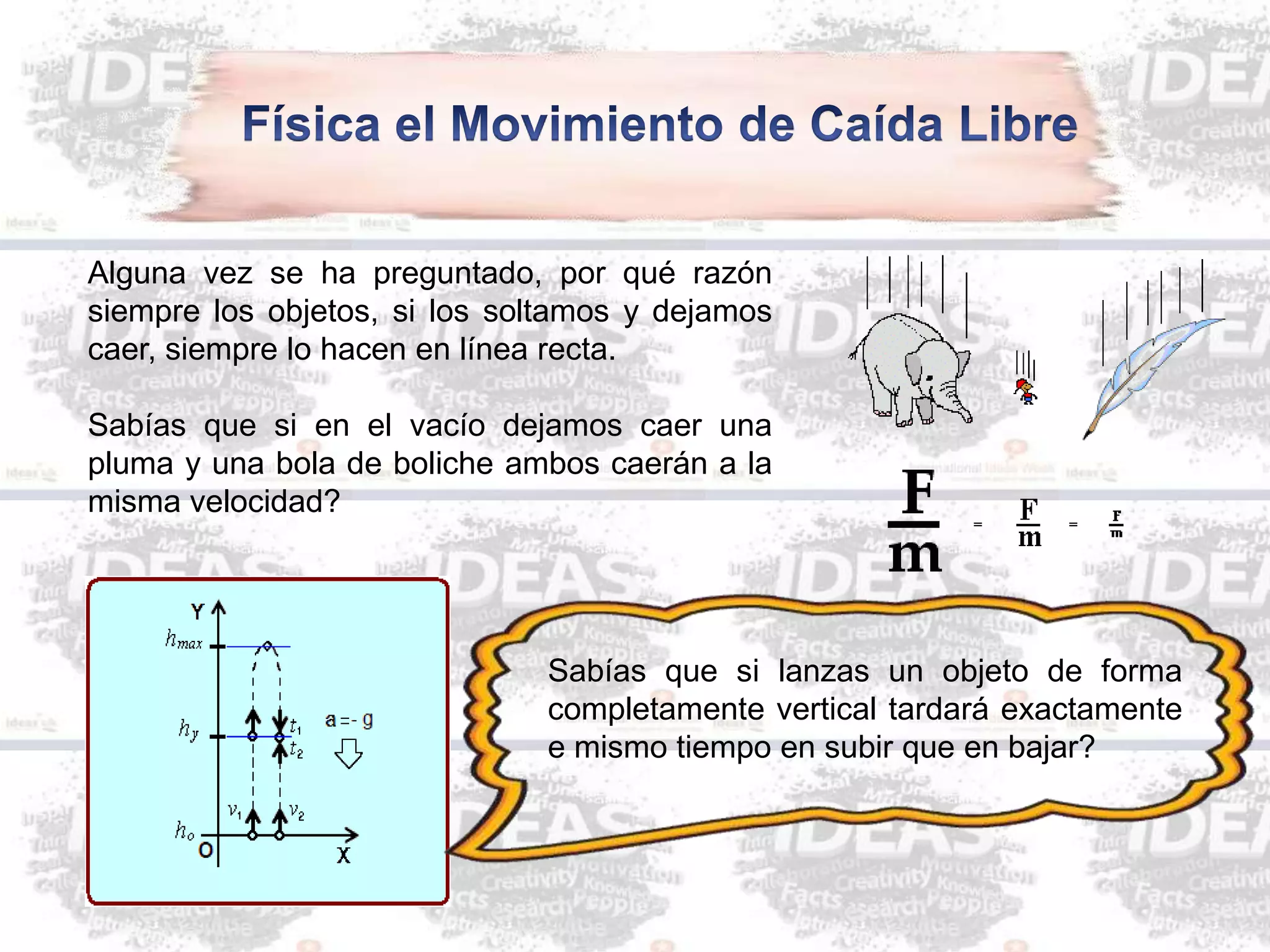 Movimiento de caída libre | PPT