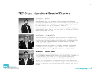 TEC Group - company brochure | PDF