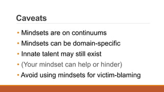 Introduction to the Mindset Model | PPTX